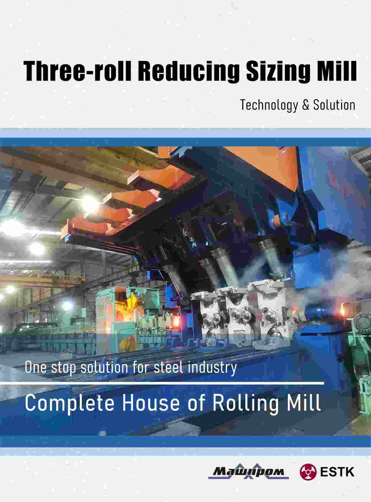 Pipe rolling mill - three roll reducing and sizing mill